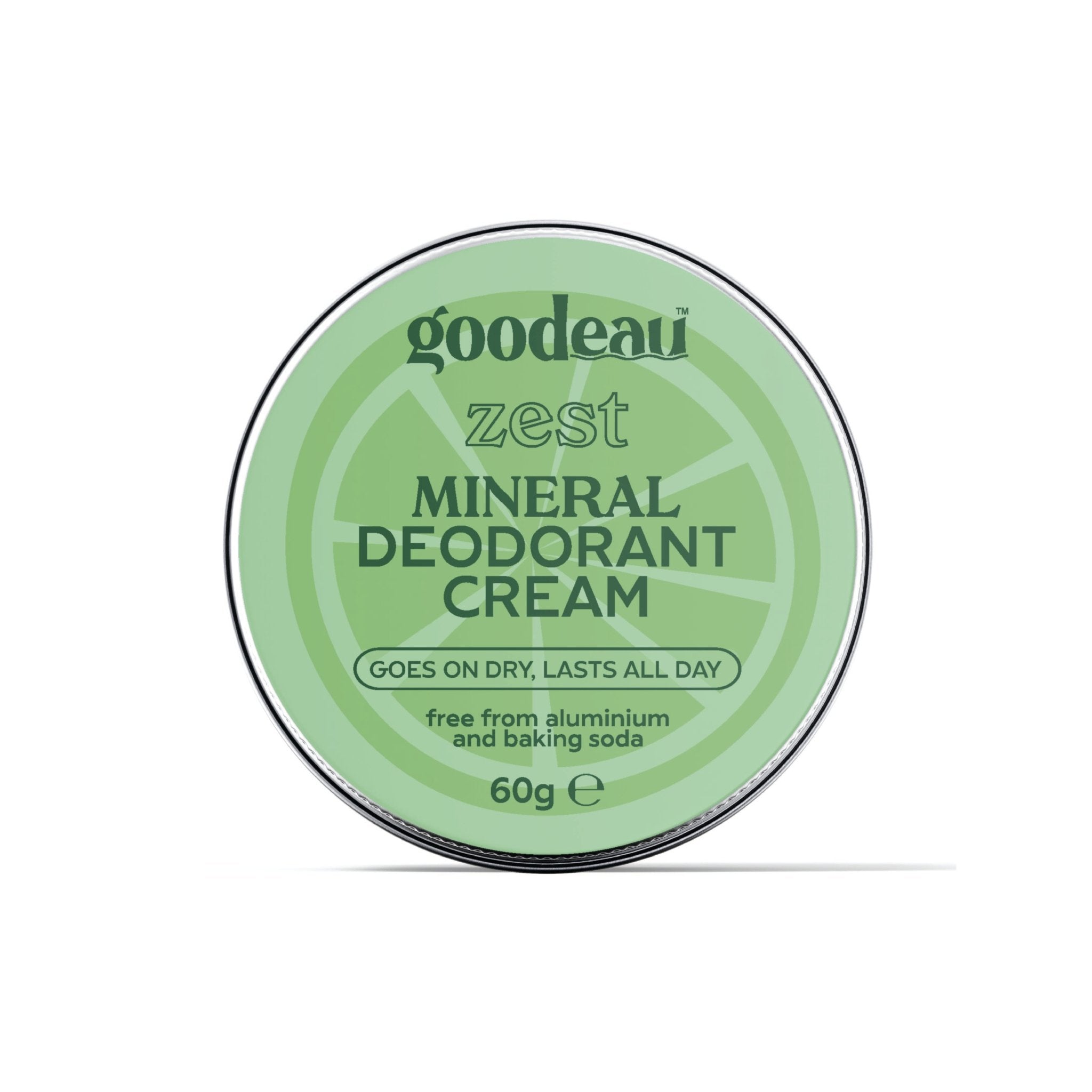 Bicarb Free Deodorant Cream 〰️ Goes on Dry, Lasts All Day 〰️ Zest – Goodeau